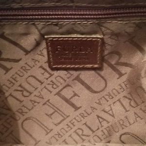 Furla | Bags | Furla Brown Suede Handbag Purse | Poshmark